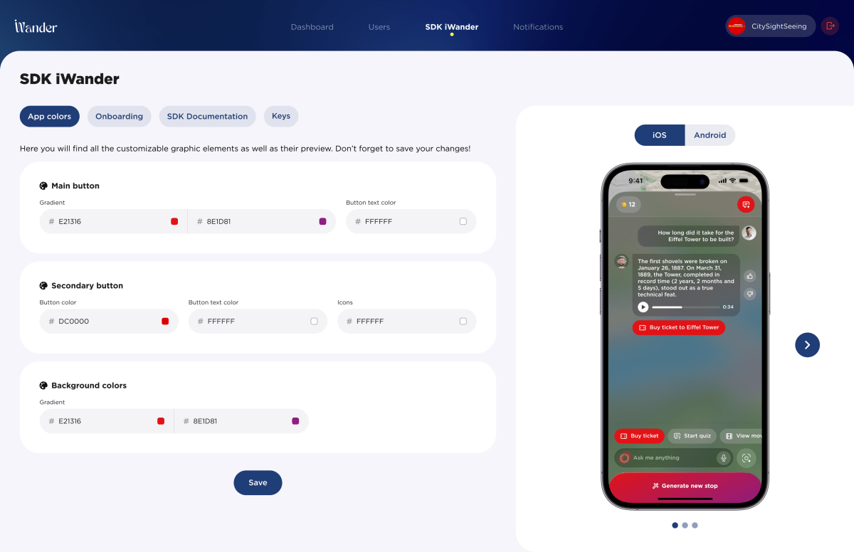 Our product – iWander